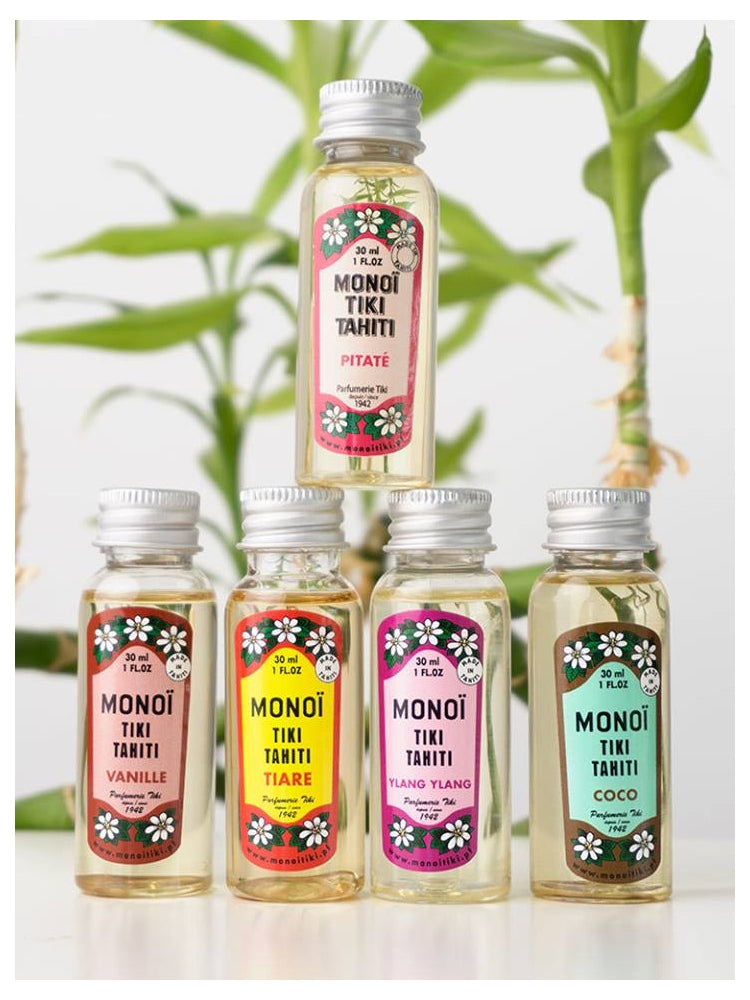 Discovery pack Hydrating Monoi Gift Set with 5 multipurpose oils for f ...